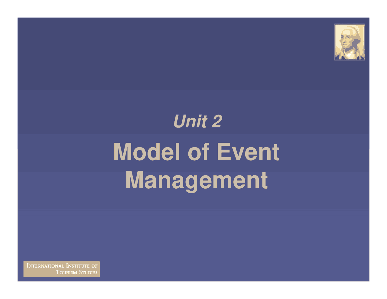 Model of Event Management | Lecture notes Design | Docsity