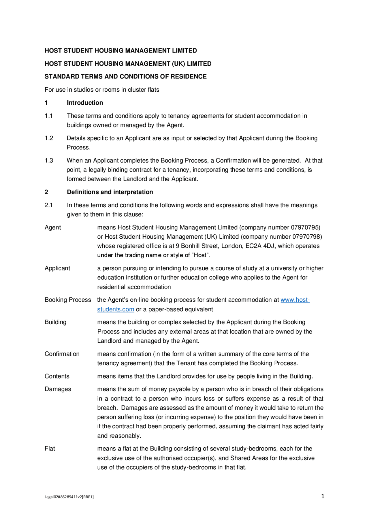 Tenancy Agreement: Landlord-Agent Authorities and Tenant Obligations ...