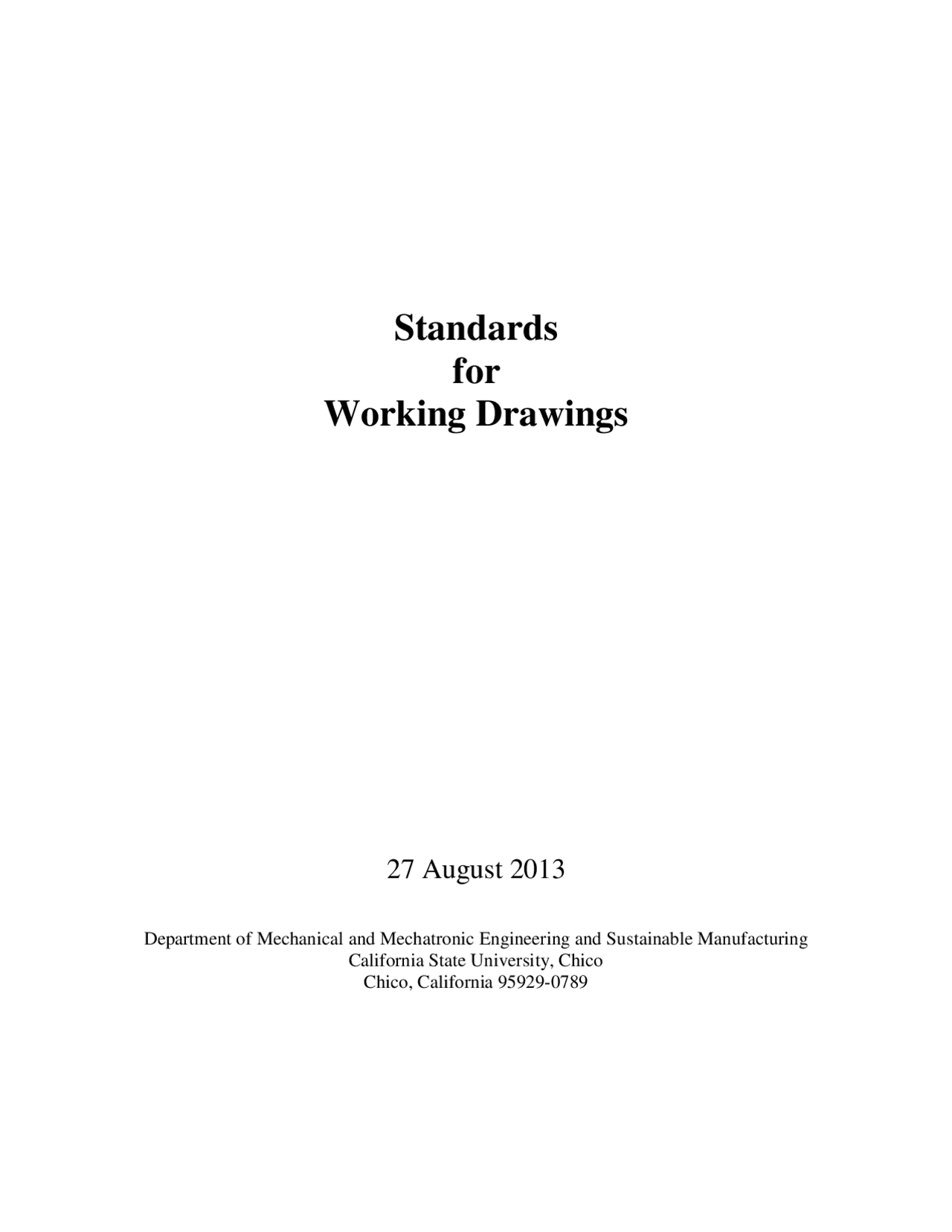 Standards for Working Drawings | Study Guides, Projects, Research ...
