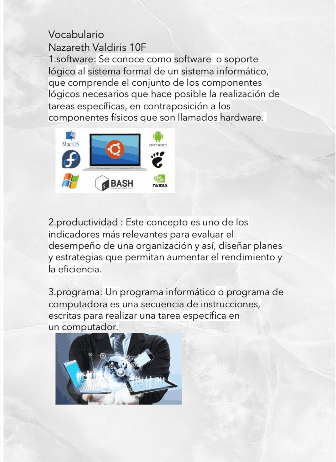 Vocabulario Informática Resúmenes De Informática Docsity