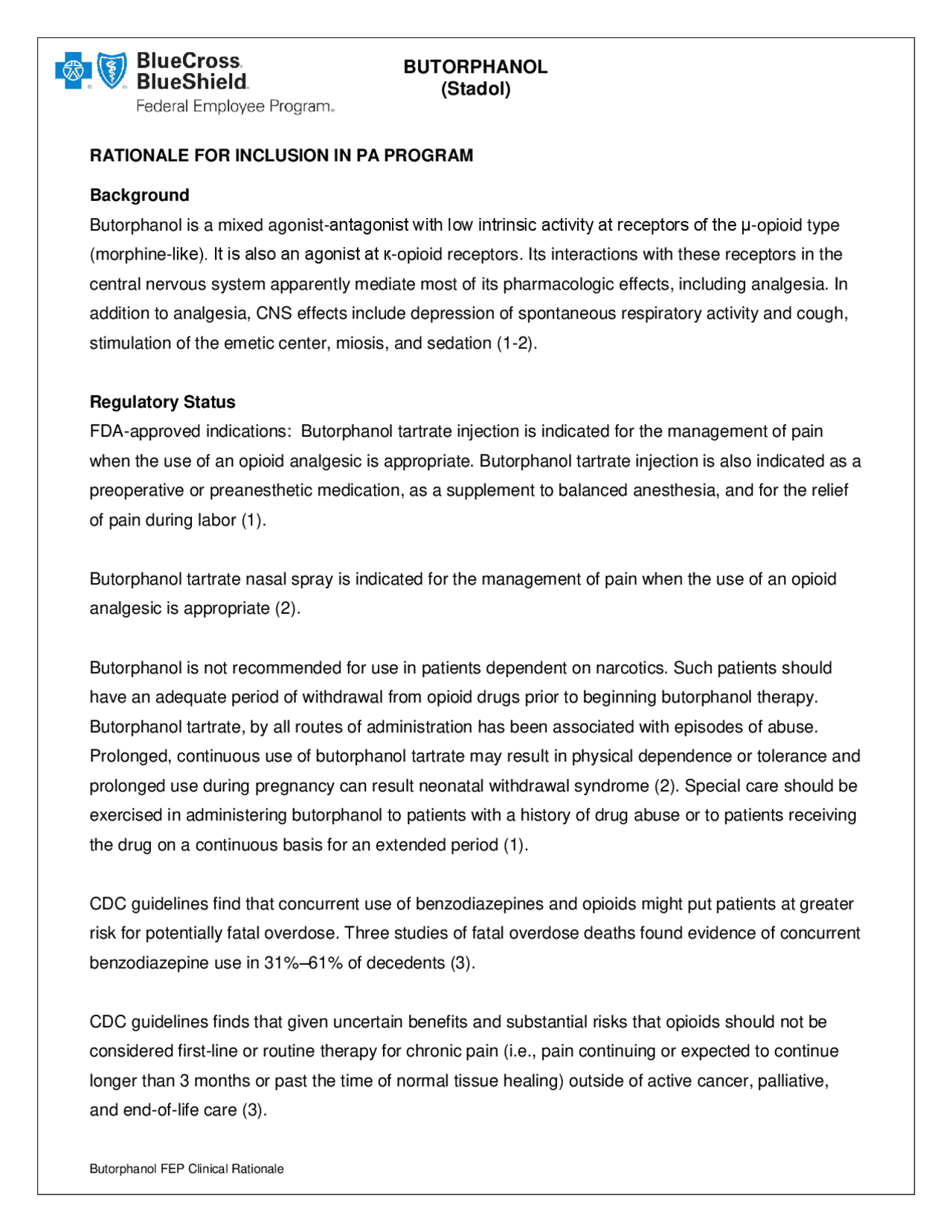 Butorphanol: Clinical Rationale and Indications | Lecture notes History ...