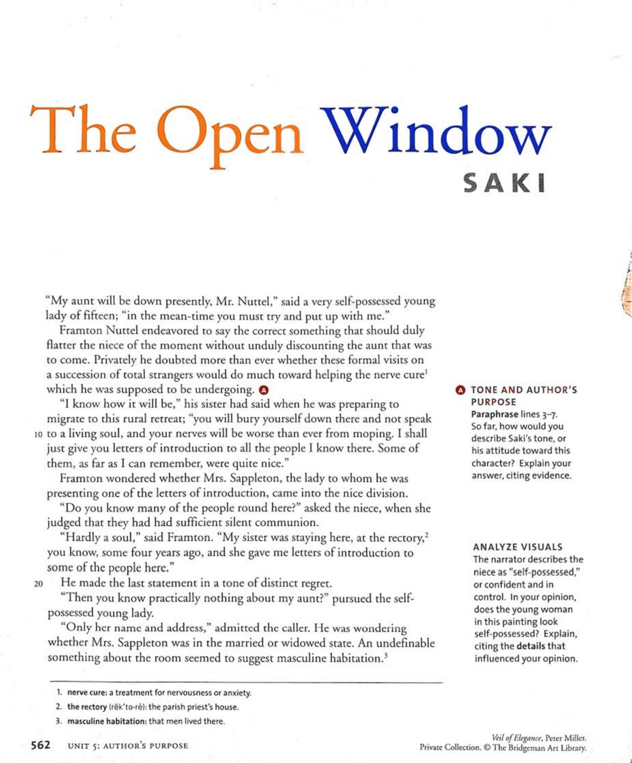 The Open Window Summaries French Docsity