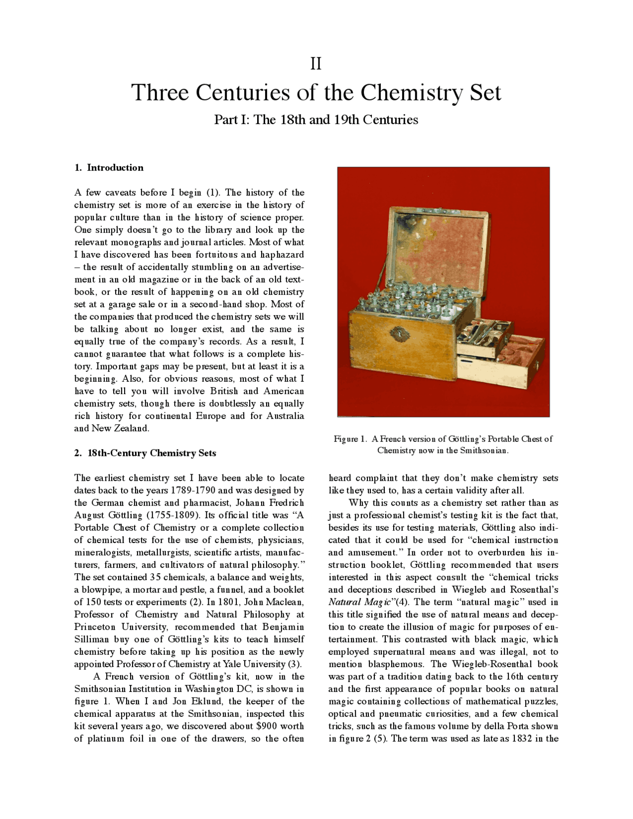 Three Centuries of the Chemistry Set | Study Guides, Projects, Research ...