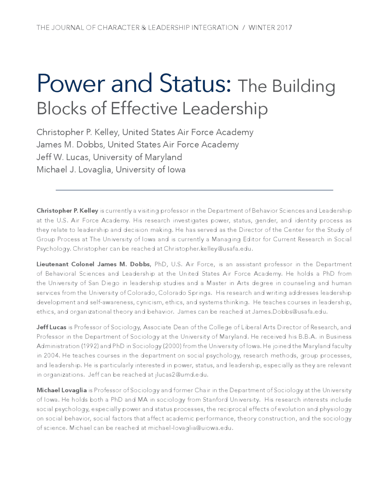 Power and Status: The Building | Exams Sociology | Docsity