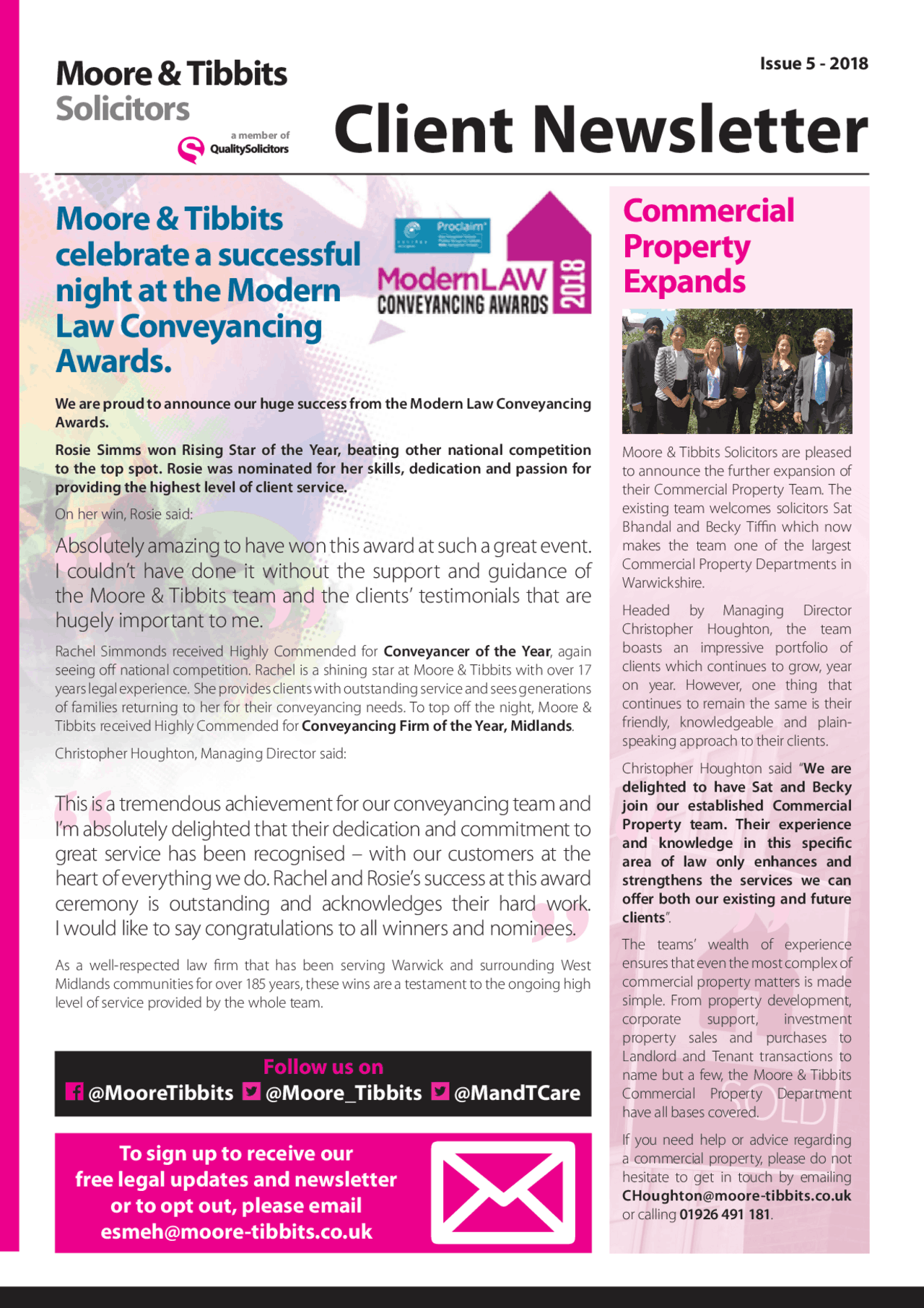 Moore & Tibbits: Celebrating Successes and Expansions in Legal Services ...