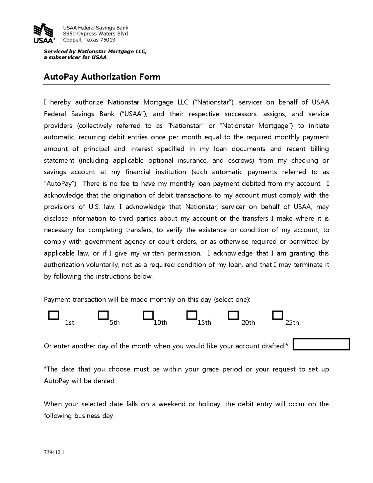 AutoPay Authorization Form | Schemes and Mind Maps Business | Docsity