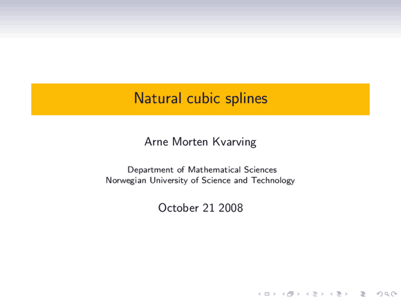 Natural Cubic Splines Exams Numerical Methods In Engineering Docsity