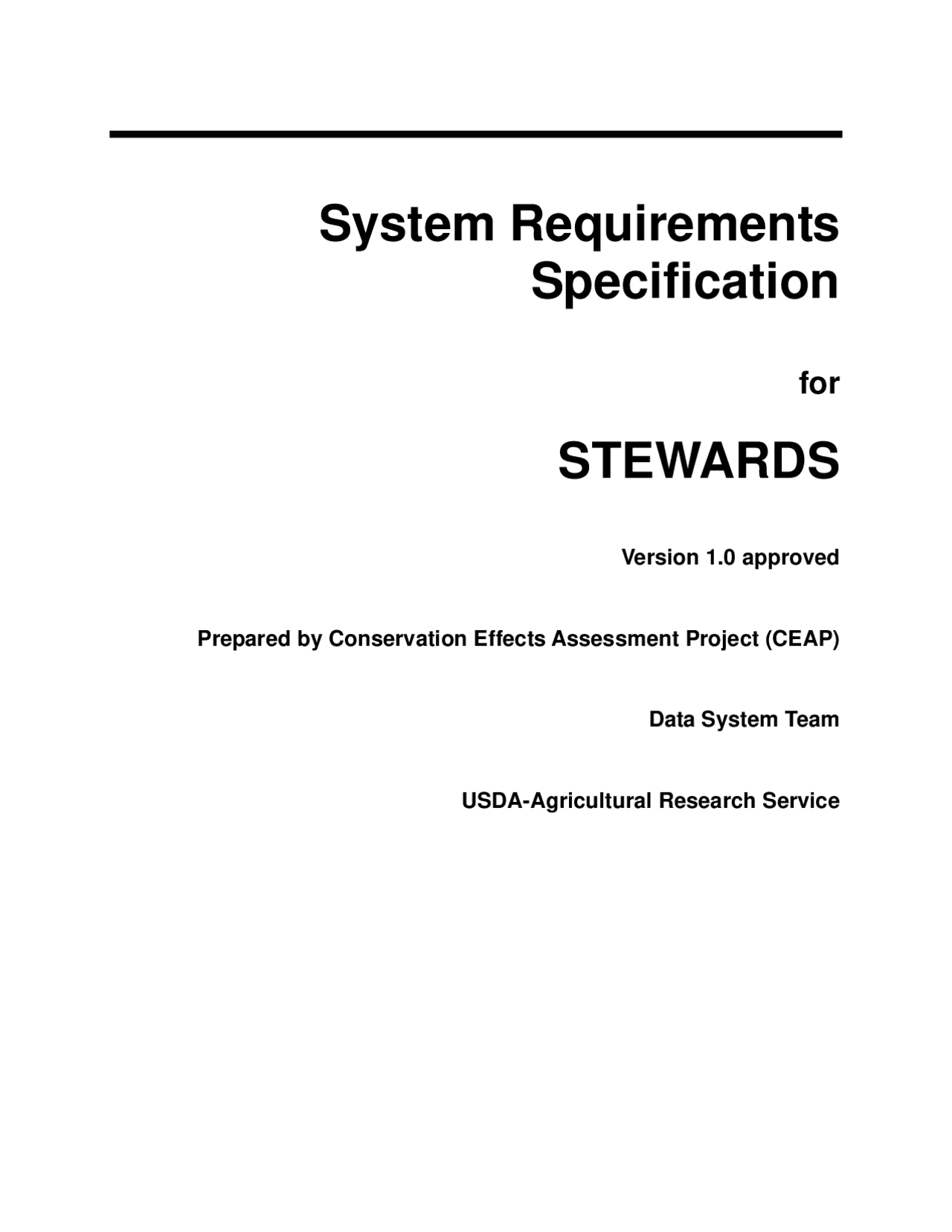 System Requirements Specification STEWARDS | Lecture notes Design | Docsity