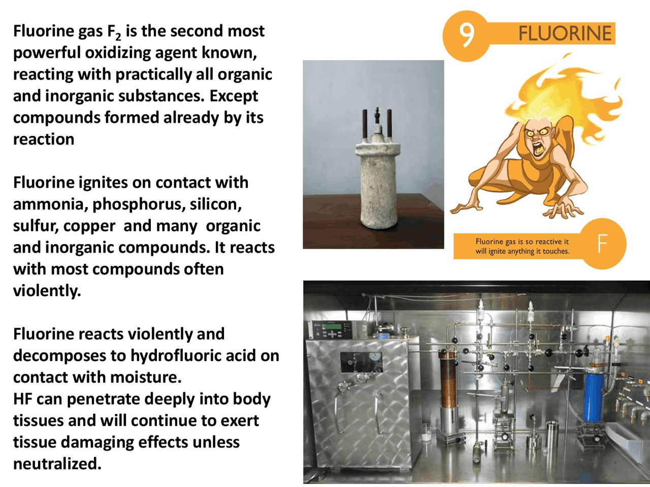 Fluorine gas F | Summaries Oral Biology | Docsity
