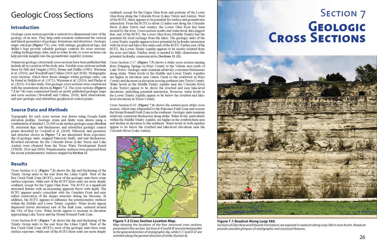 Geologic Cross Sections & Water Levels in Trinity & Edwards Aquifers ...