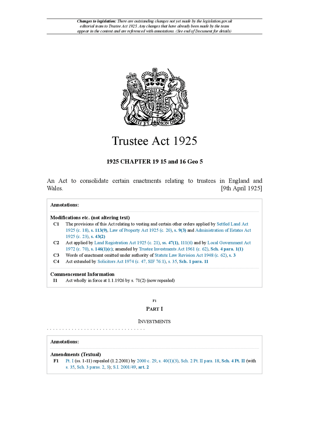 Trustee Appointment and Powers under the Trustee Act 1925 | Lecture ...