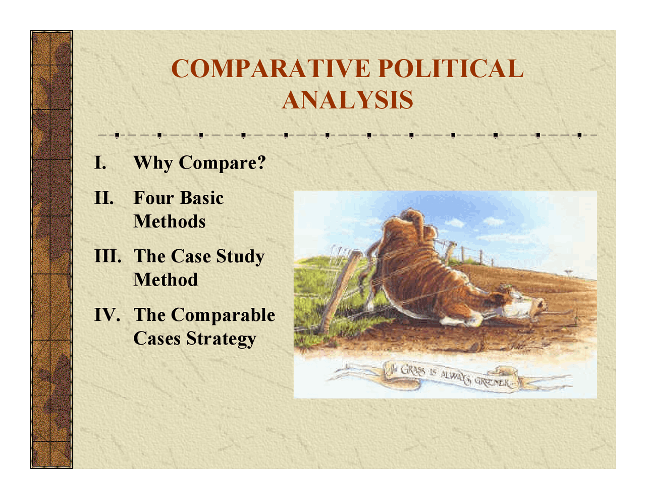 COMPARATIVE POLITICAL ANALYSIS | Study notes Systems Design | Docsity