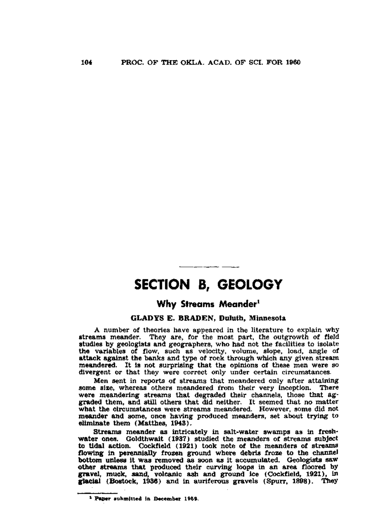 Stream Meandering: Causes and Theories | Schemes and Mind Maps Geology ...