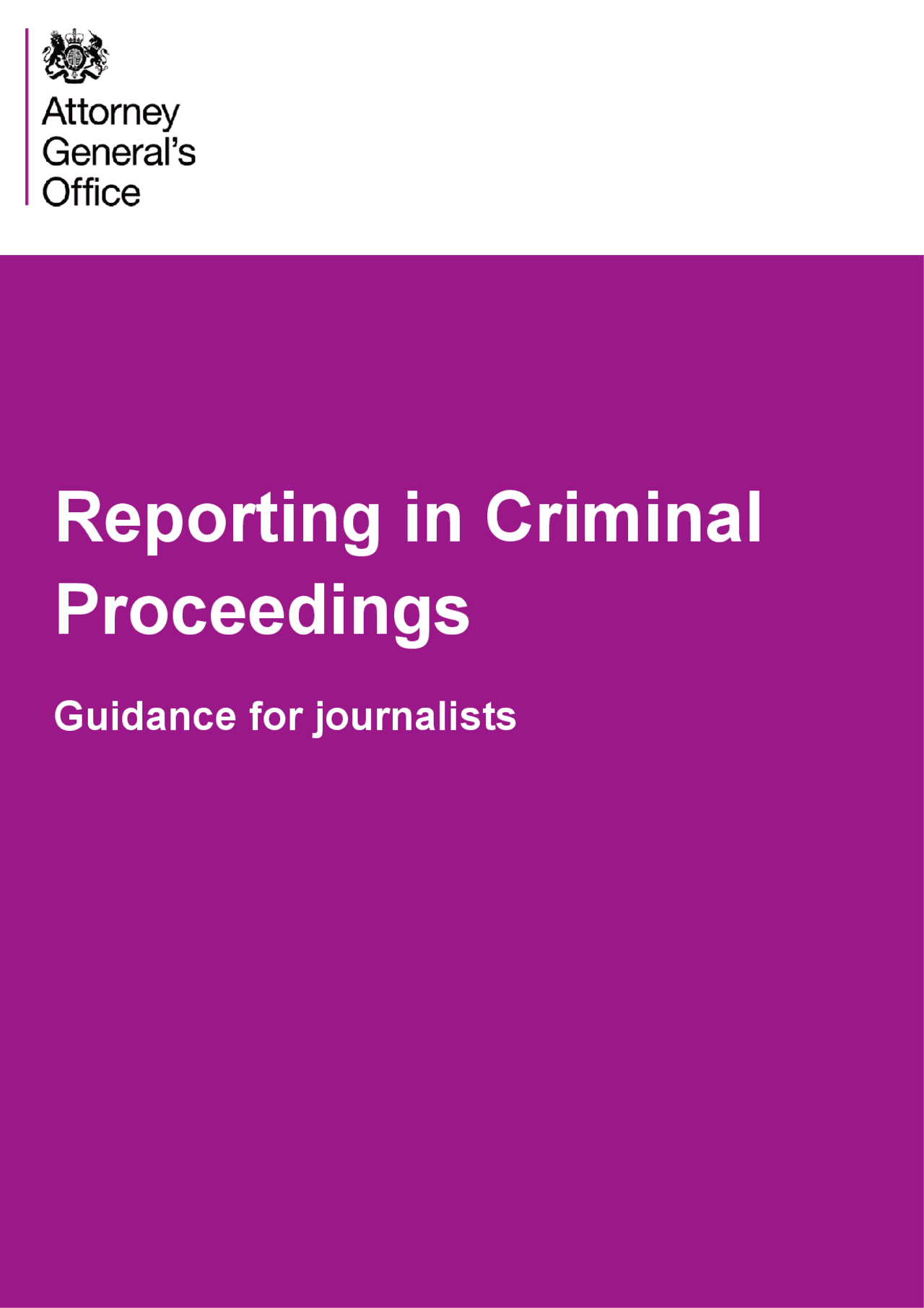 Reporting In Criminal Proceedings Exercises Law Docsity