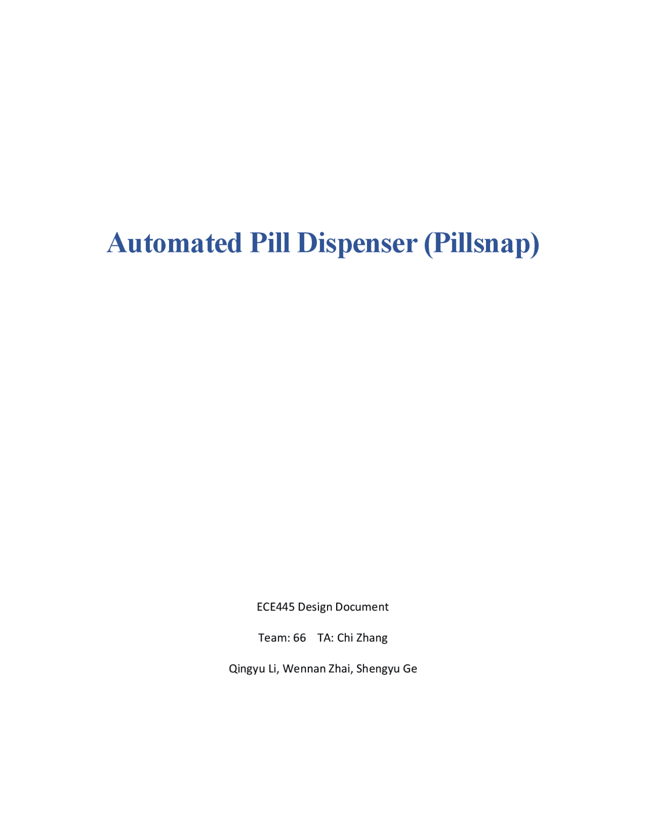 Automated Pill Dispenser Design: Creating a Free & Convenient ...