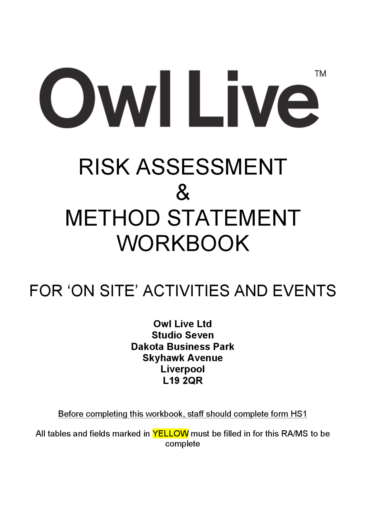 HS2 'On Site' Risk Assessment Method Statement (RAMS) | Schemes and ...