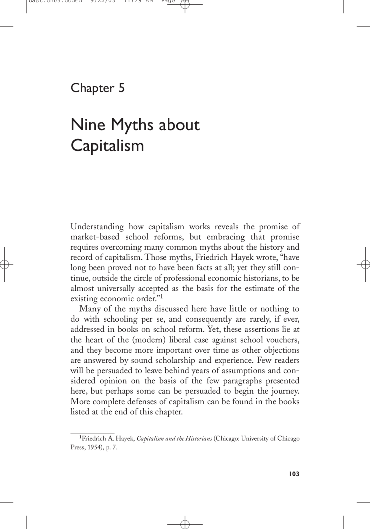 Nine Myths about Capitalism | Summaries History | Docsity