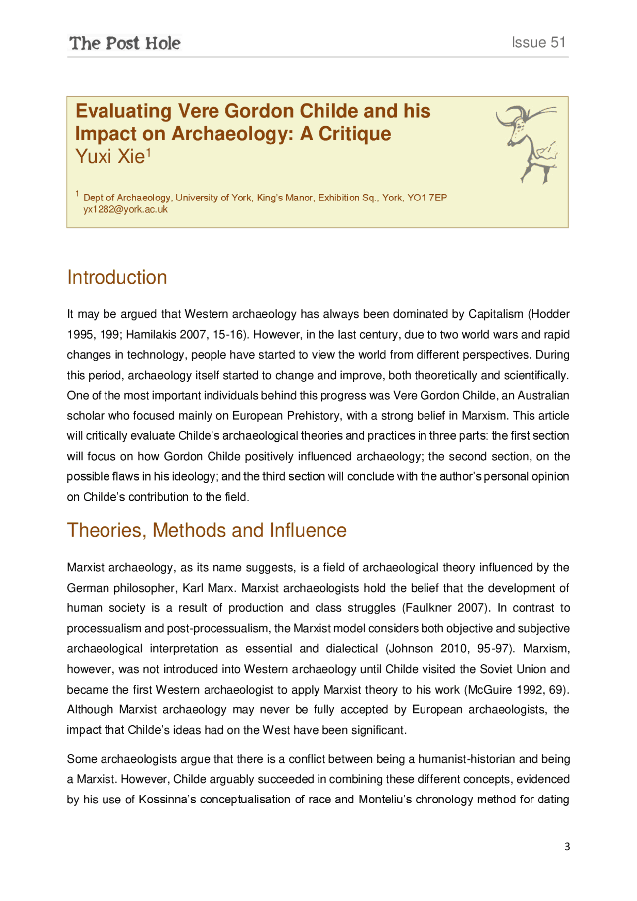 Evaluating Vere Gordon Childe and his Impact on Archaeology | Schemes ...