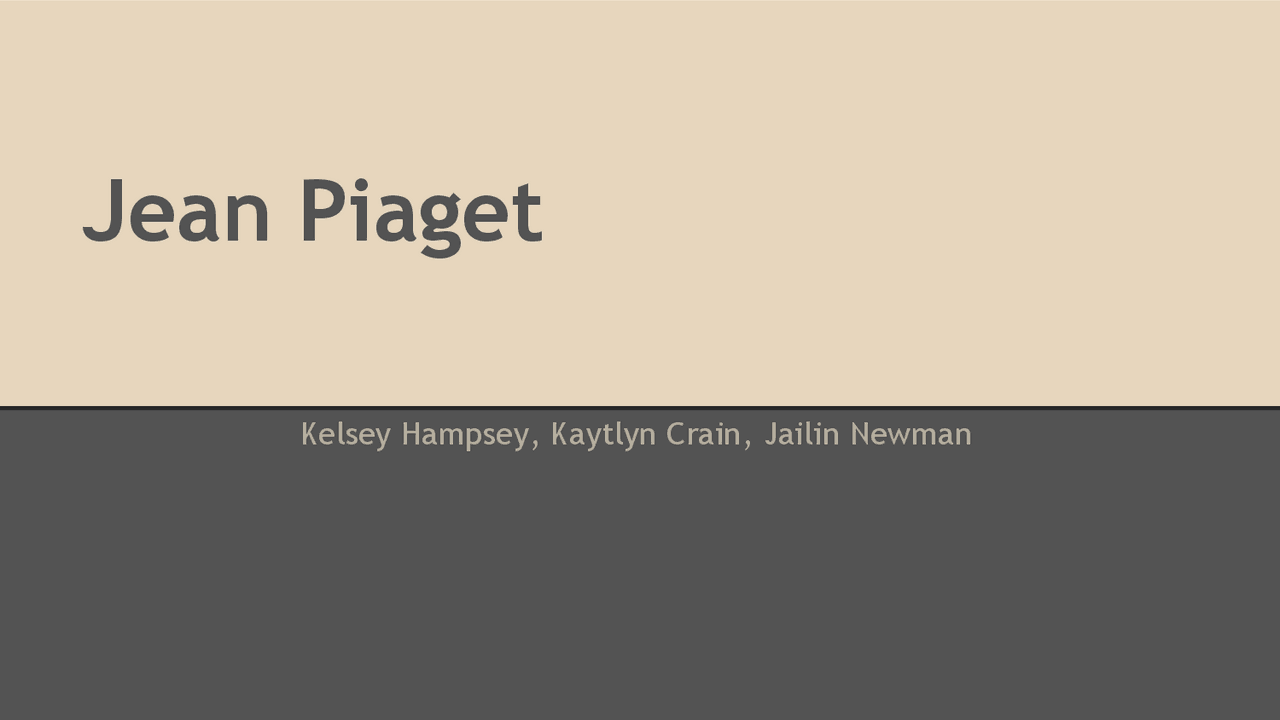 Jean Piaget: A Pioneer in Developmental Psychology | Lecture notes ...
