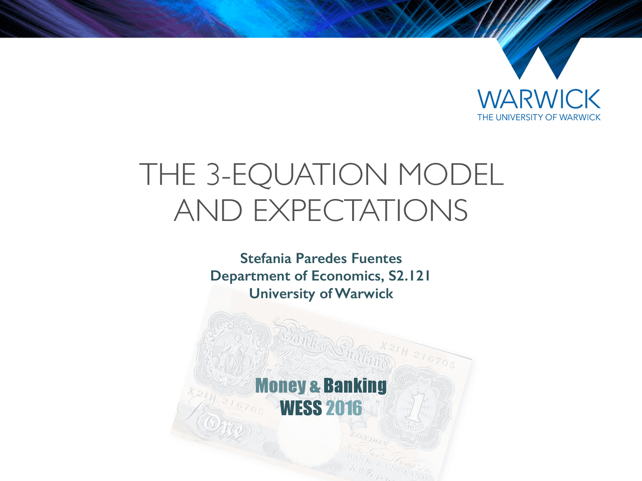 The 3 Equation Model And Expectations Slides Economics Docsity