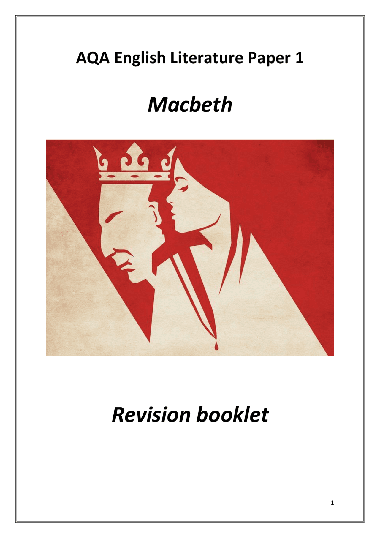 Macbeth Revision booklet | Exercises English | Docsity