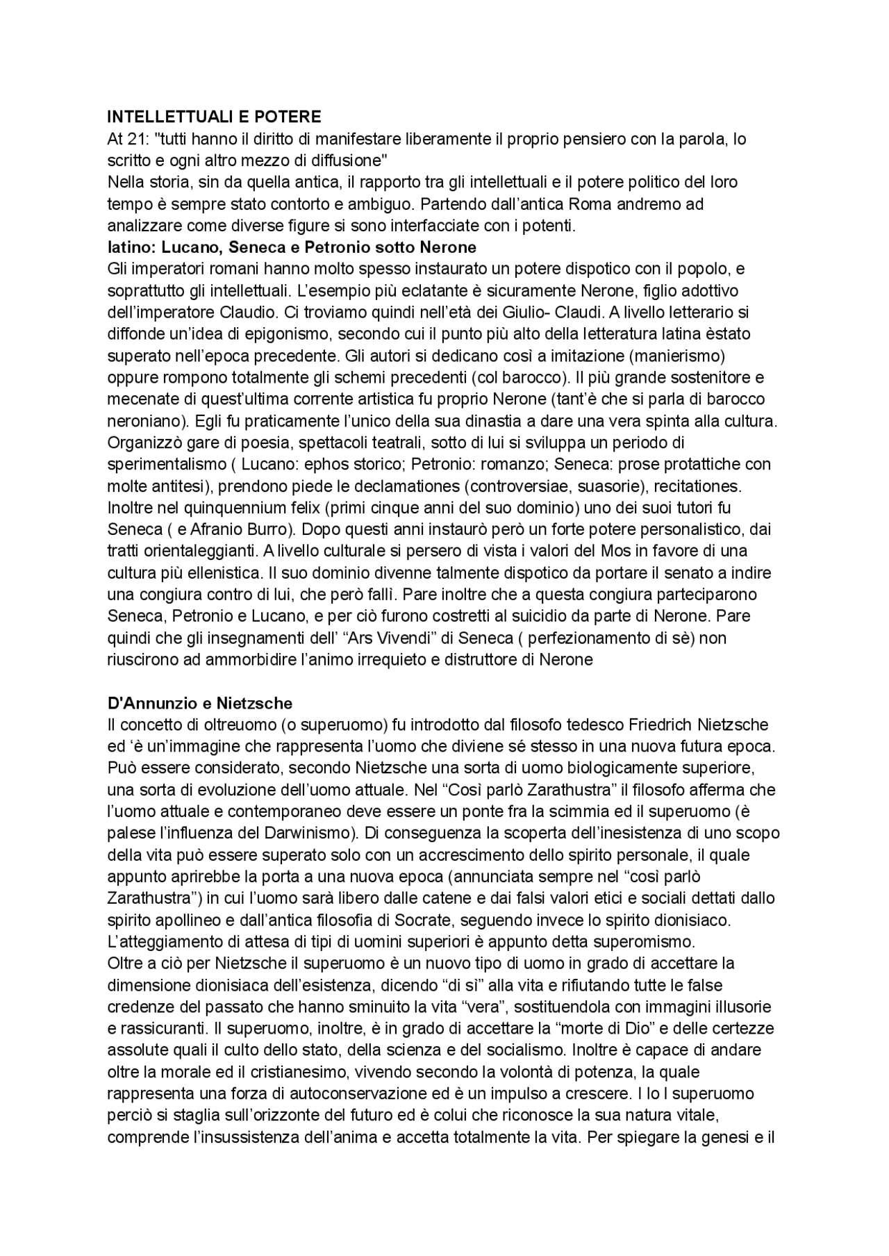 Intellettuali E Potere Collegamenti Interdisciplinari Di Scienze