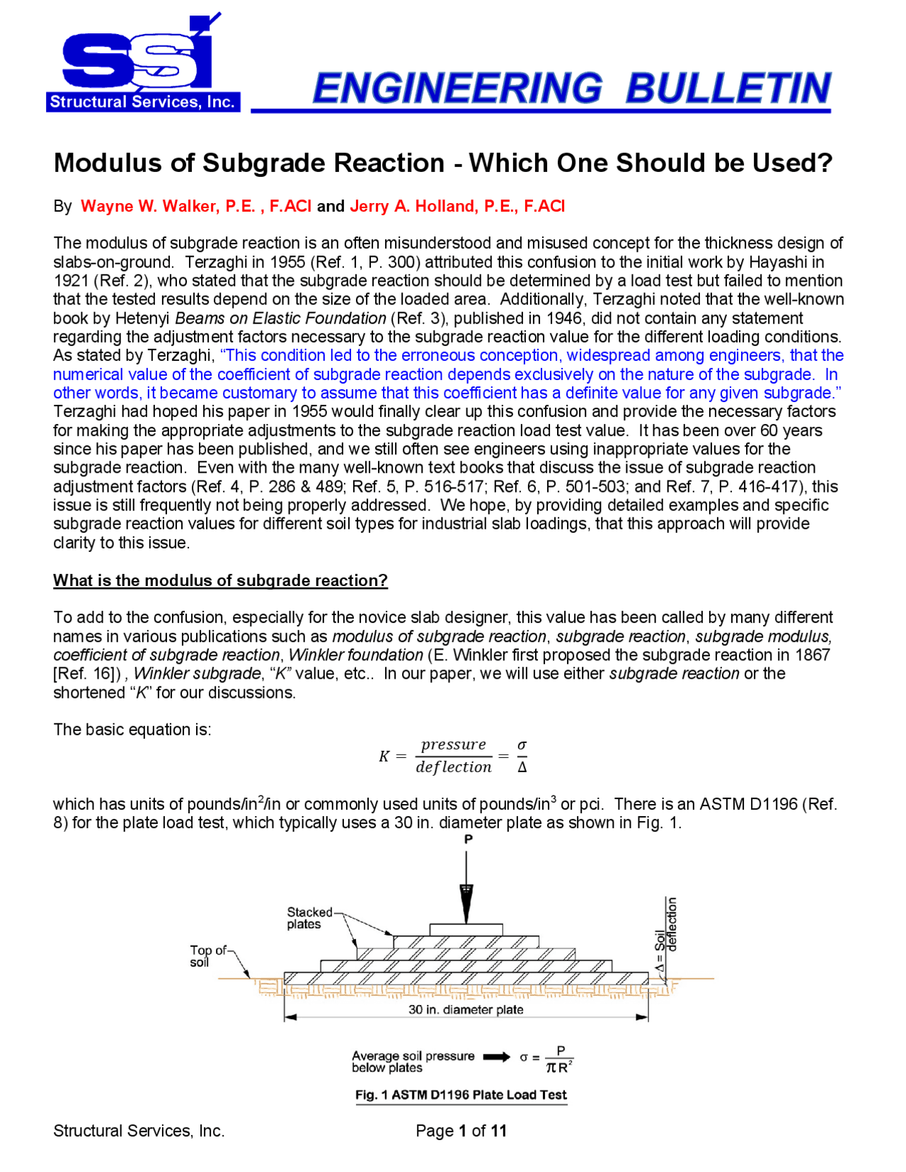 Industrial Slab Design: Understanding Subgrade Reaction ...