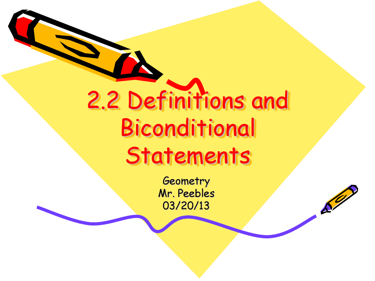22 Definitions And Biconditional Statements Exams Geometry Docsity
