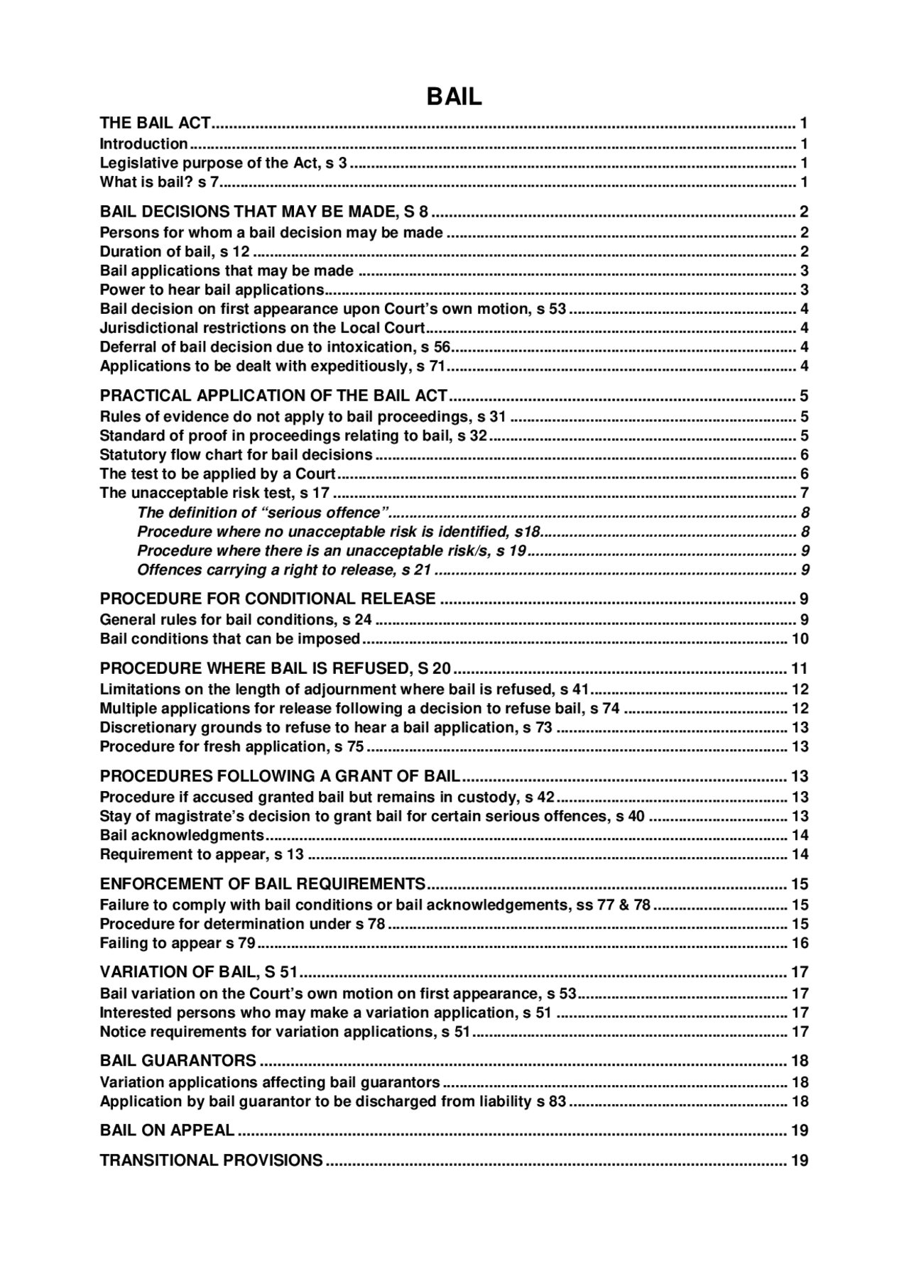 The Bail Act Lecture Notes Law Docsity