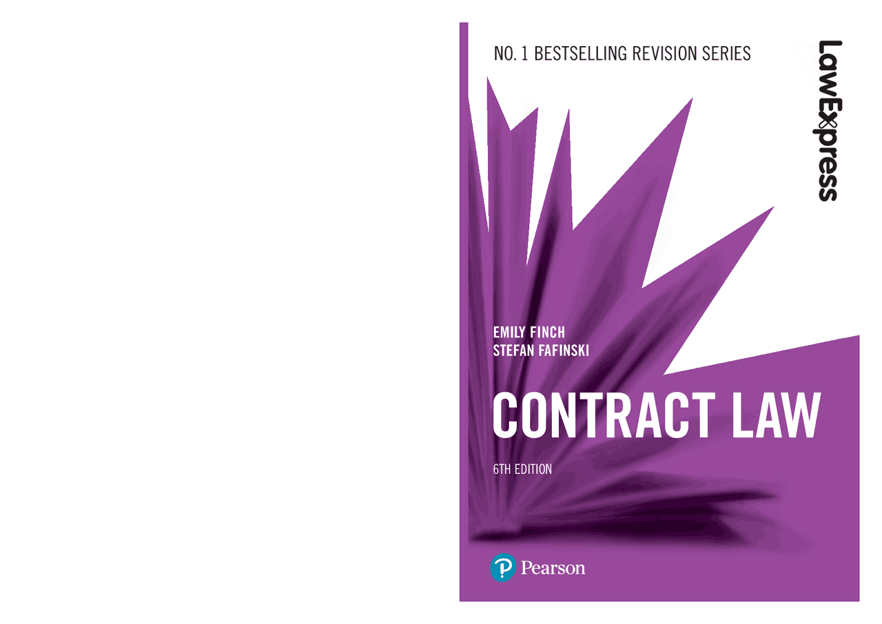 Contract Law Schemes And Mind Maps Contract Law Docsity