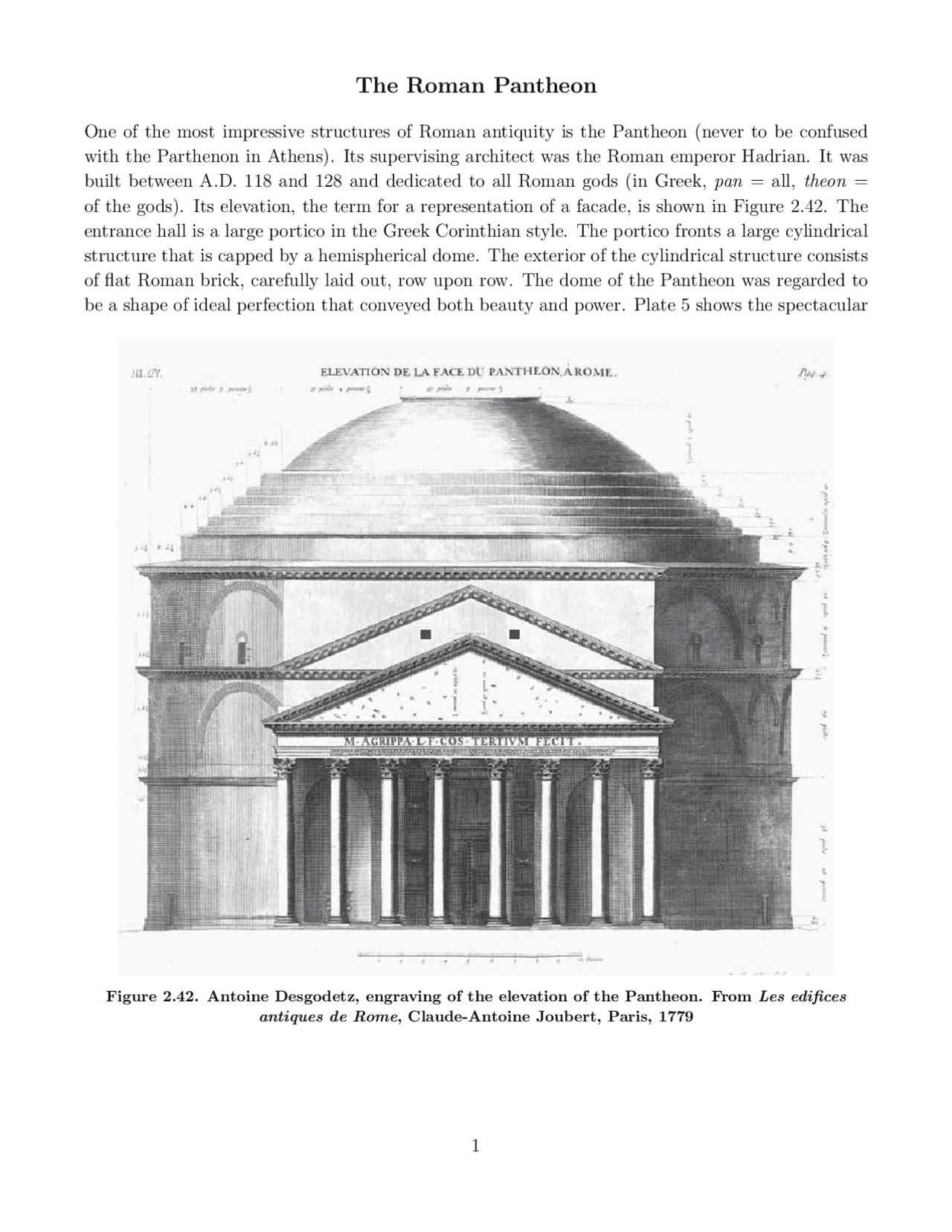 Analysis of the Roman Pantheon's Dome & Structure: Architecture ...