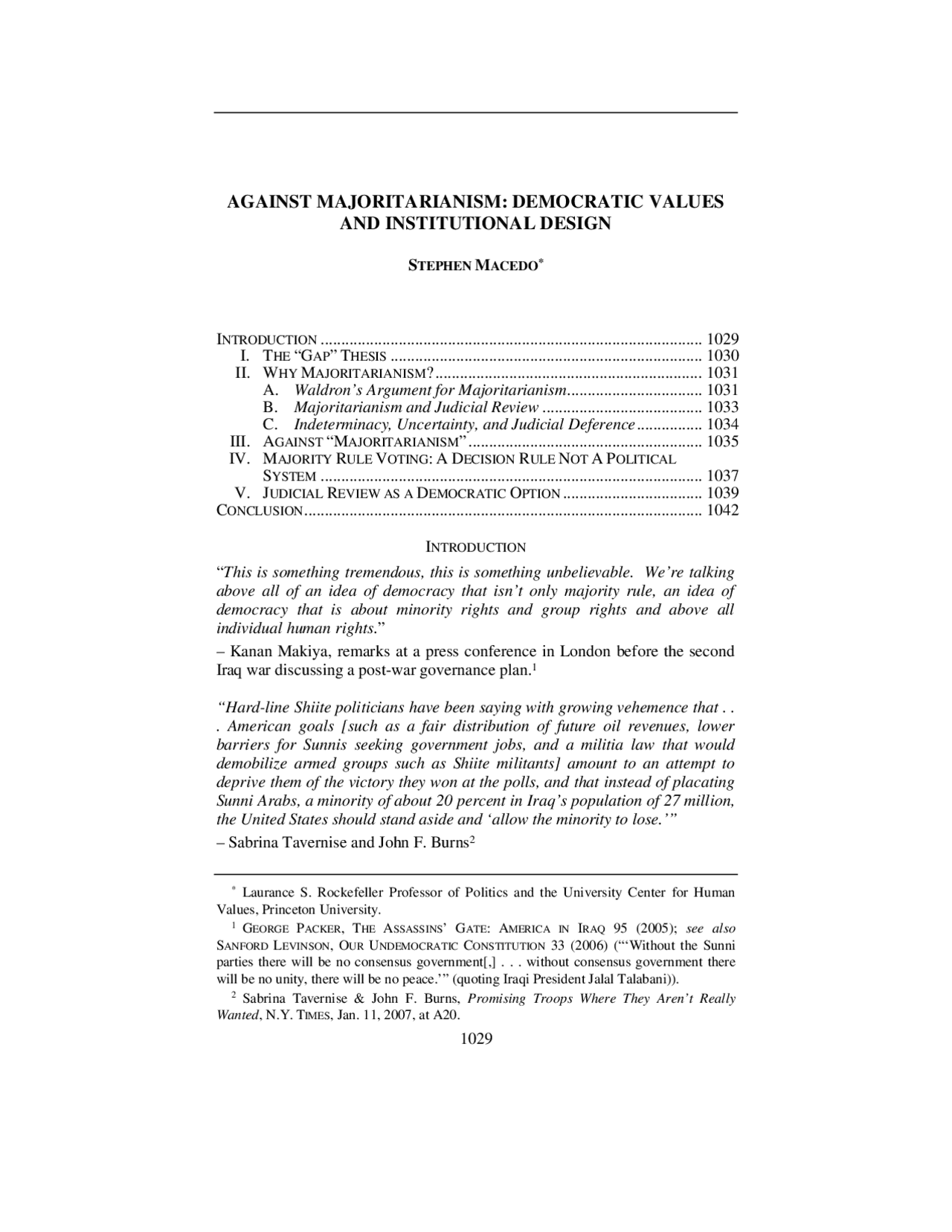 Democratic Values And Institutional Design Exams Design Docsity