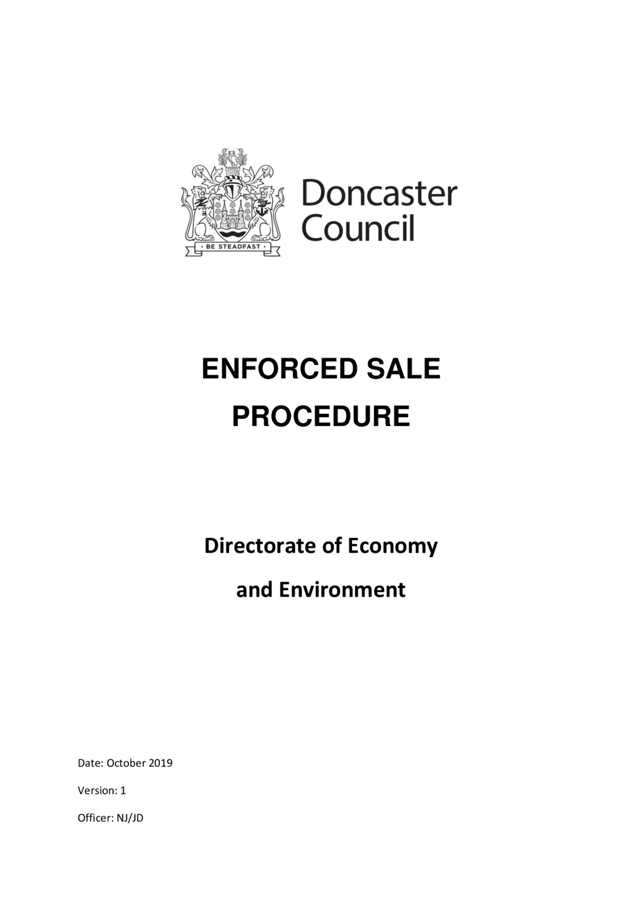 ENFORCED SALE PROCEDURE | Exercises Law | Docsity