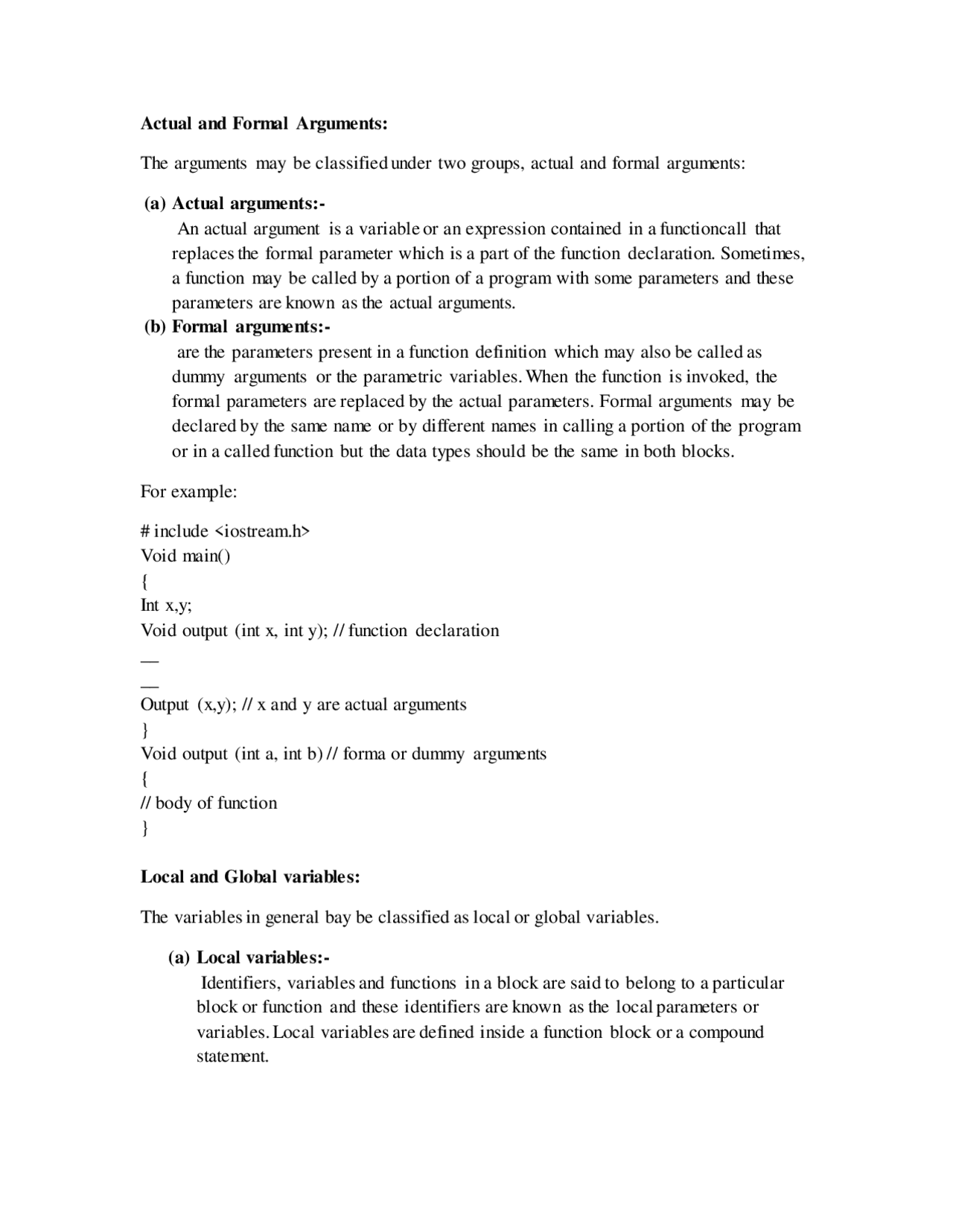Actual And Formal Arguments Schemes And Mind Maps Programming Paradigms Docsity