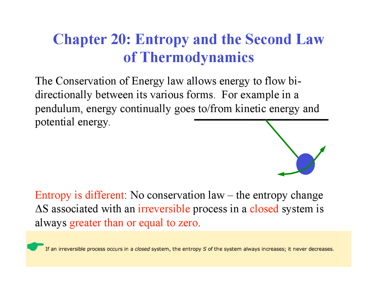 Chapter 20 Entropy And The Second Law Of Thermodynamics Exercises