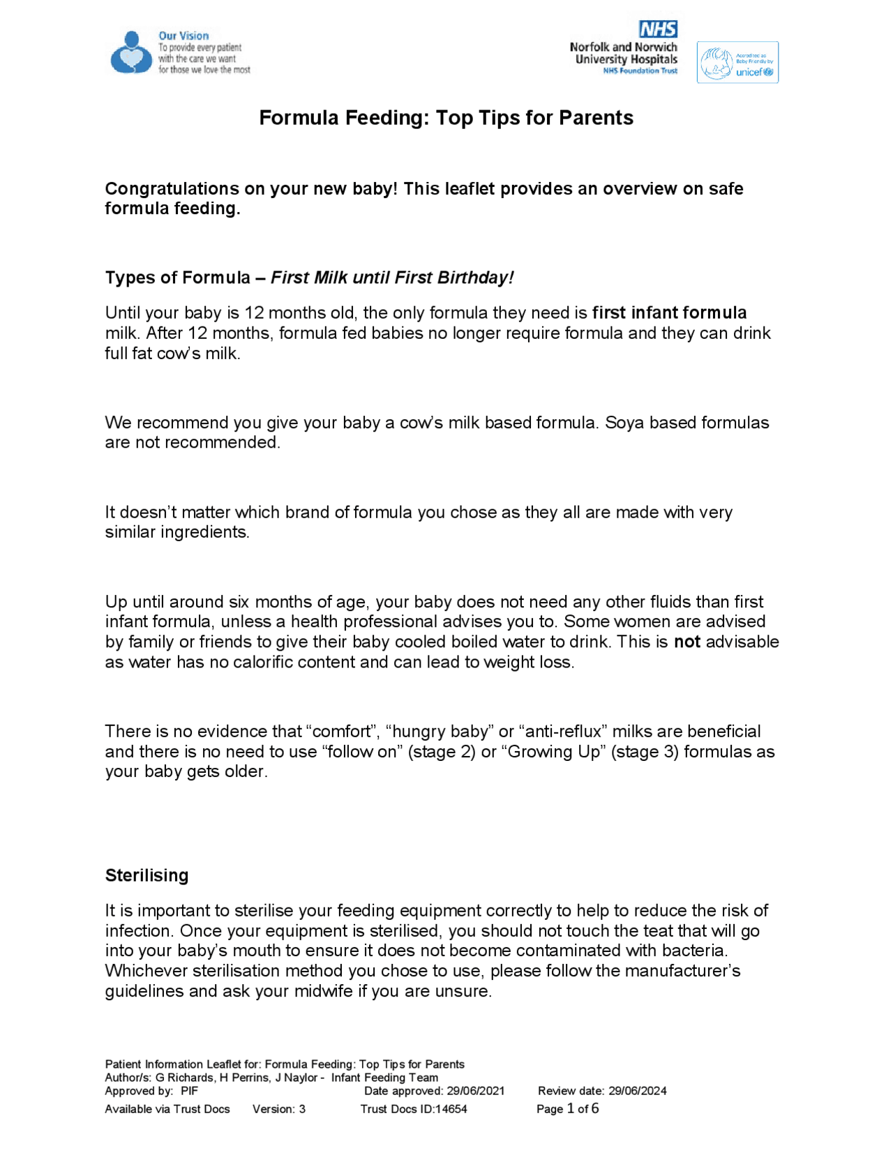 Formula Feeding: Top Tips for Parents | Study notes Childhood ...