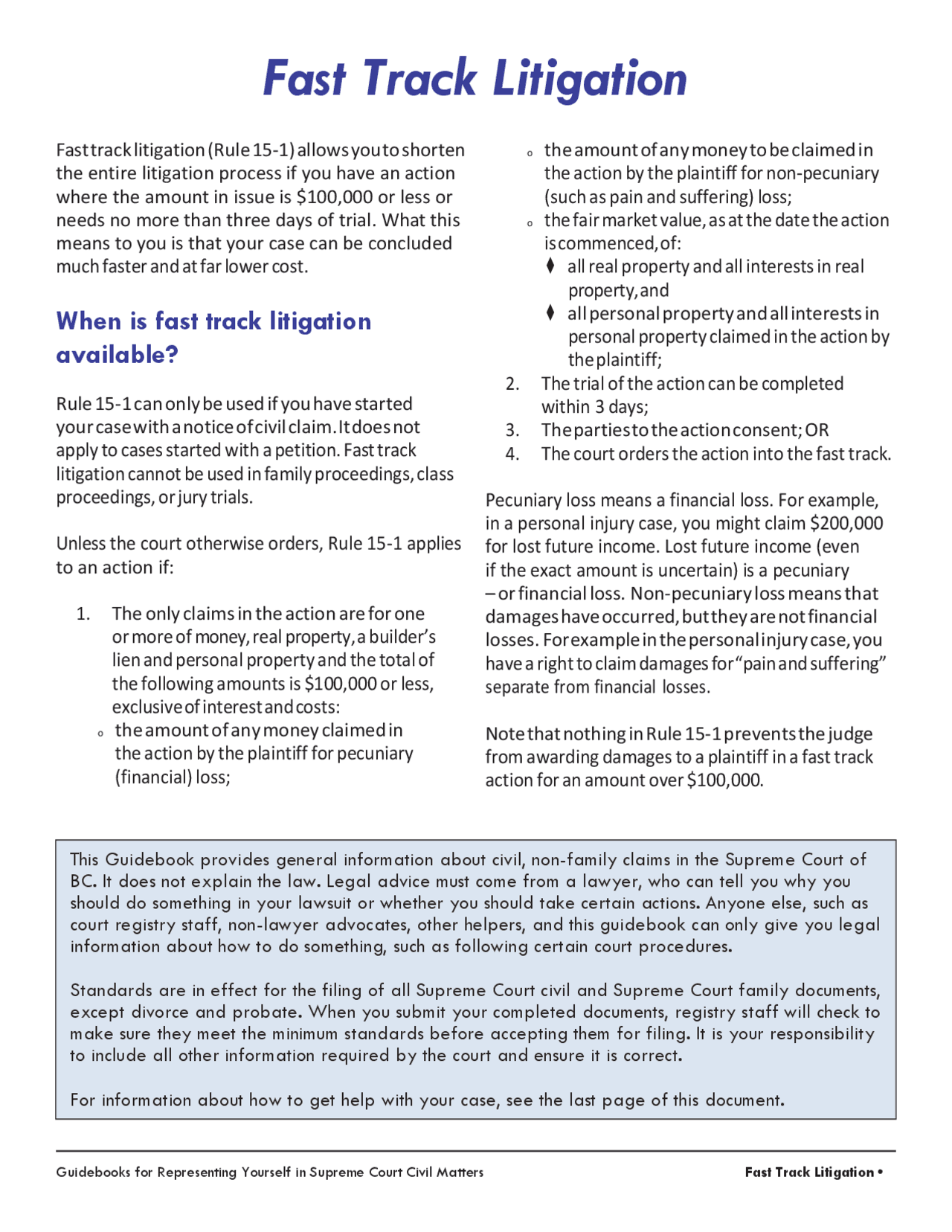Fast Track Litigation Schemes And Mind Maps Law Docsity