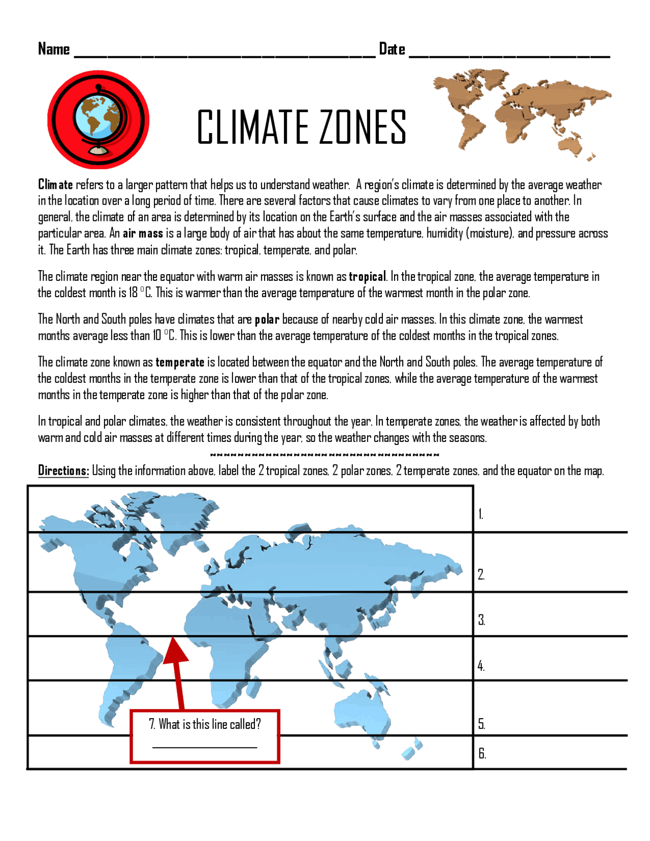CLIMATE ZONES | Lecture notes Climatology | Docsity