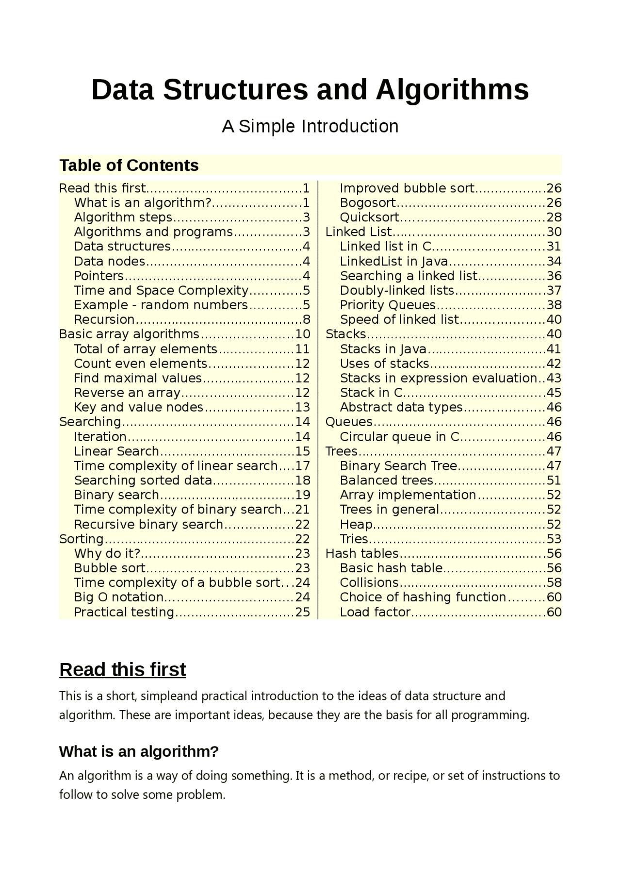 Data Structures And Algorithms Lecture Notes Data Structures And 2357