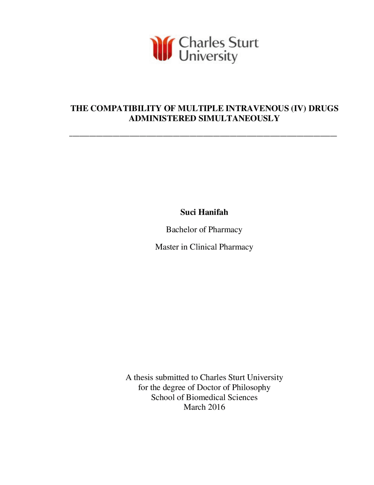 the compatibility of multiple intravenous (iv) drugs ... | Lecture ...