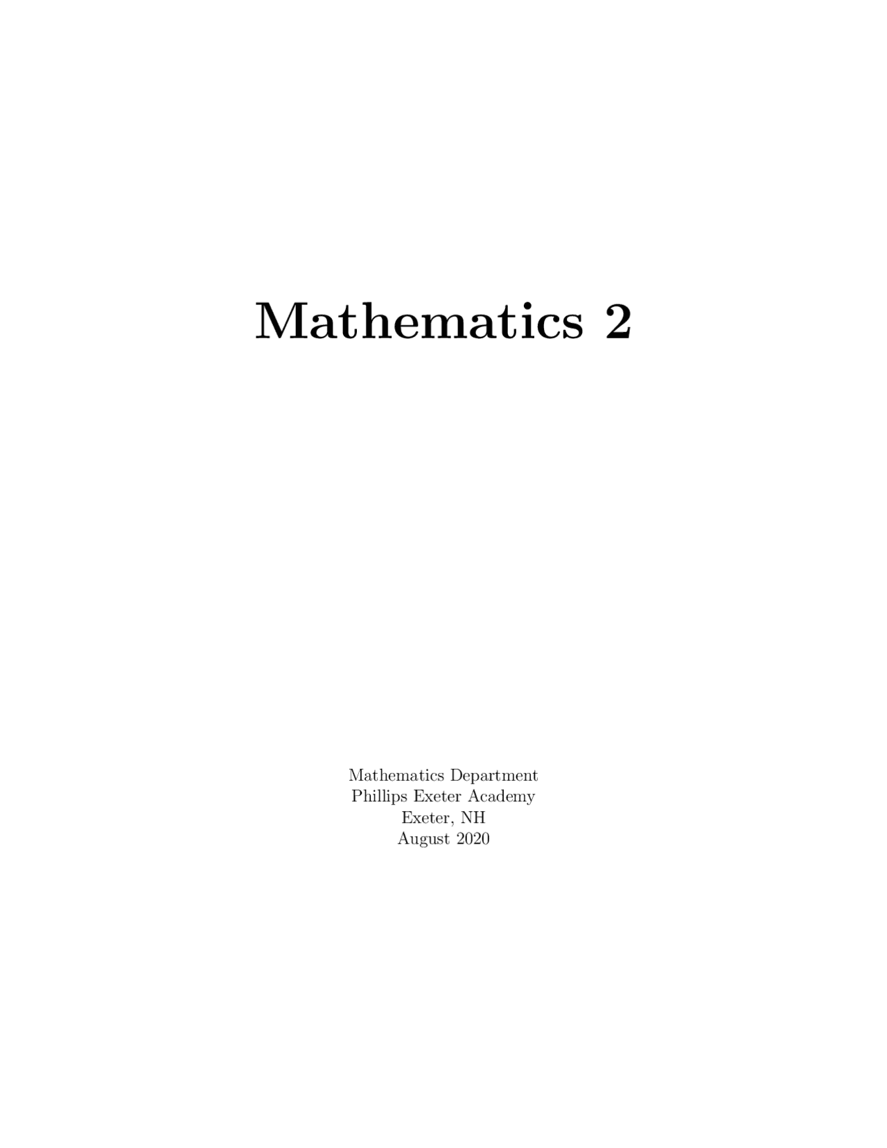 Mathematics 2 | Study notes Mathematics | Docsity