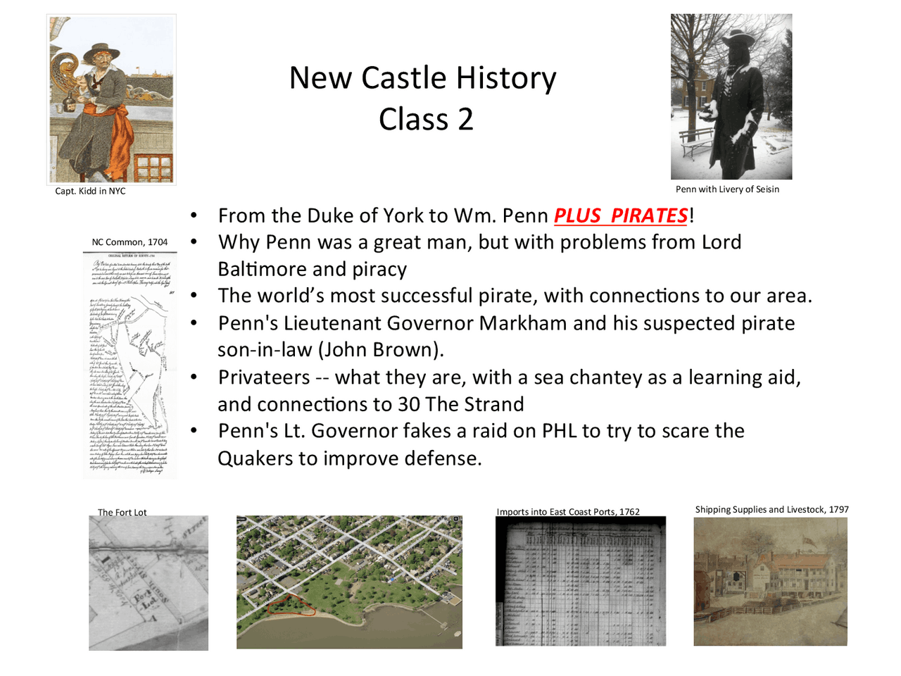 New Castle History Class 2 | Study notes History | Docsity