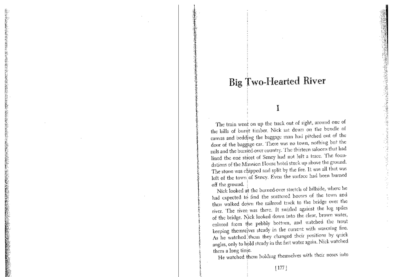 Nick's Journey to the Two-Hearted River: A Fishing Tale | Exams Voice ...