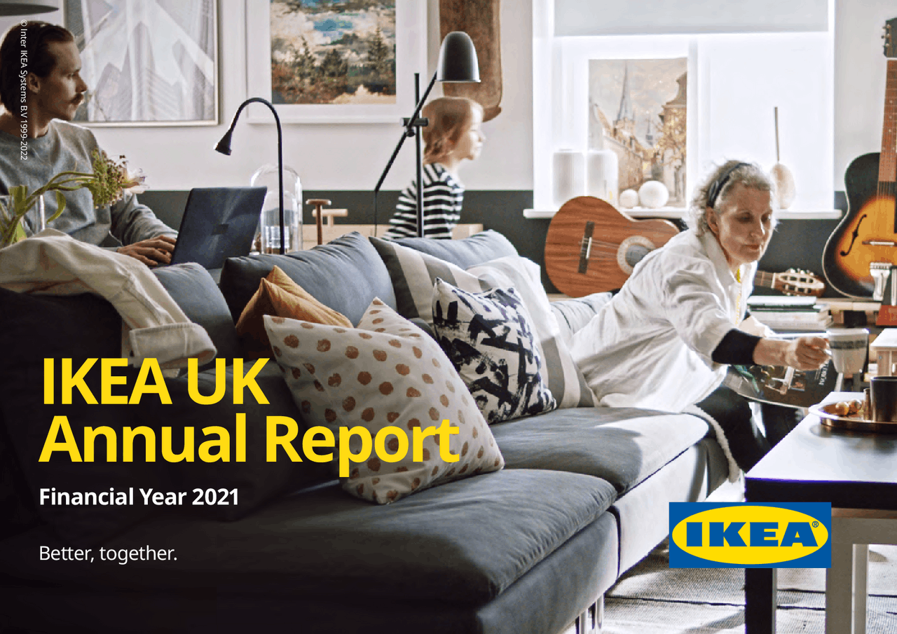 IKEA UK Annual Report Financial Year 2021 | Lecture notes Business ...