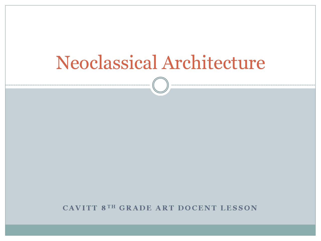 Neoclassical Architecture Lecture Notes Architecture Docsity