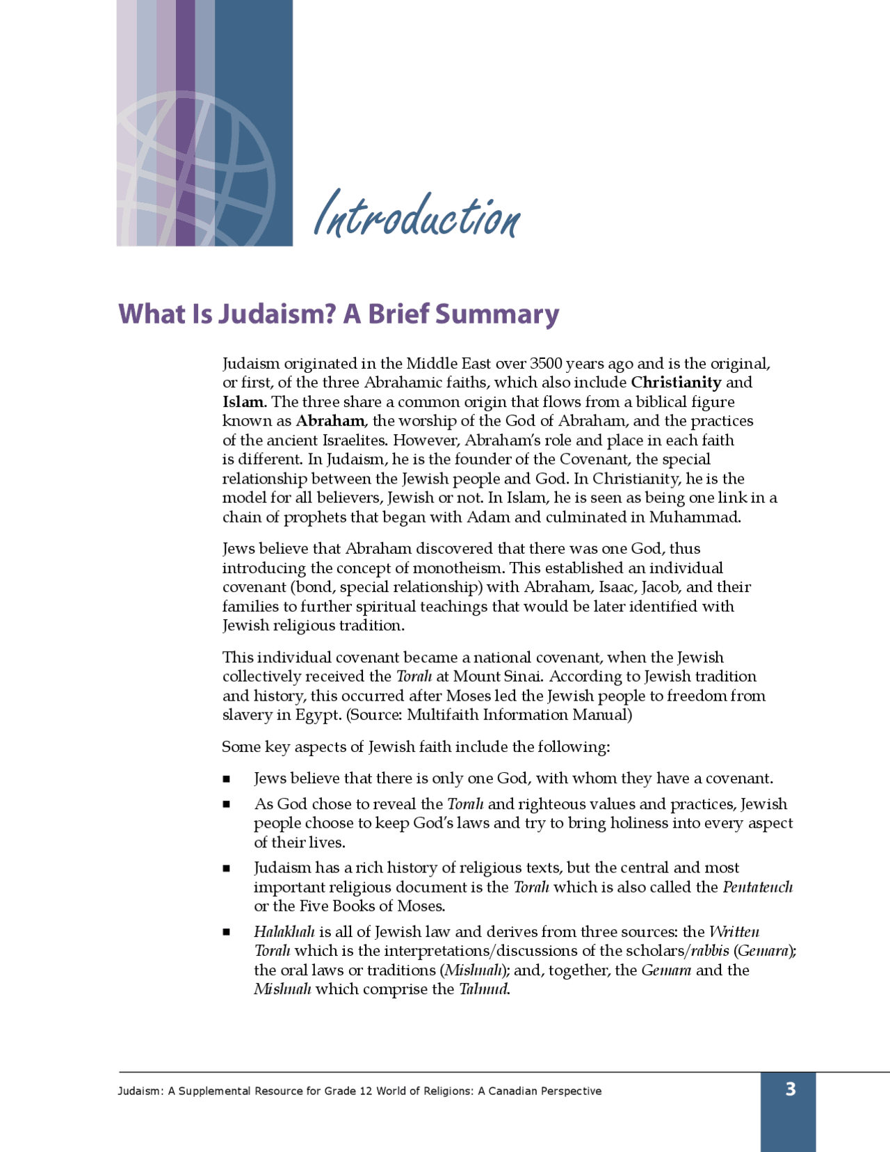 What Is Judaism? A Brief Summary | Lecture notes Christianity | Docsity