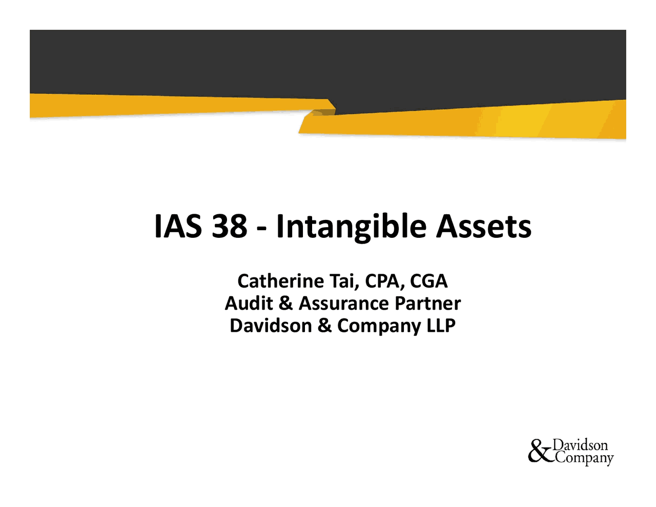 Ias 38 Intangible Assets Lecture Notes Business Docsity