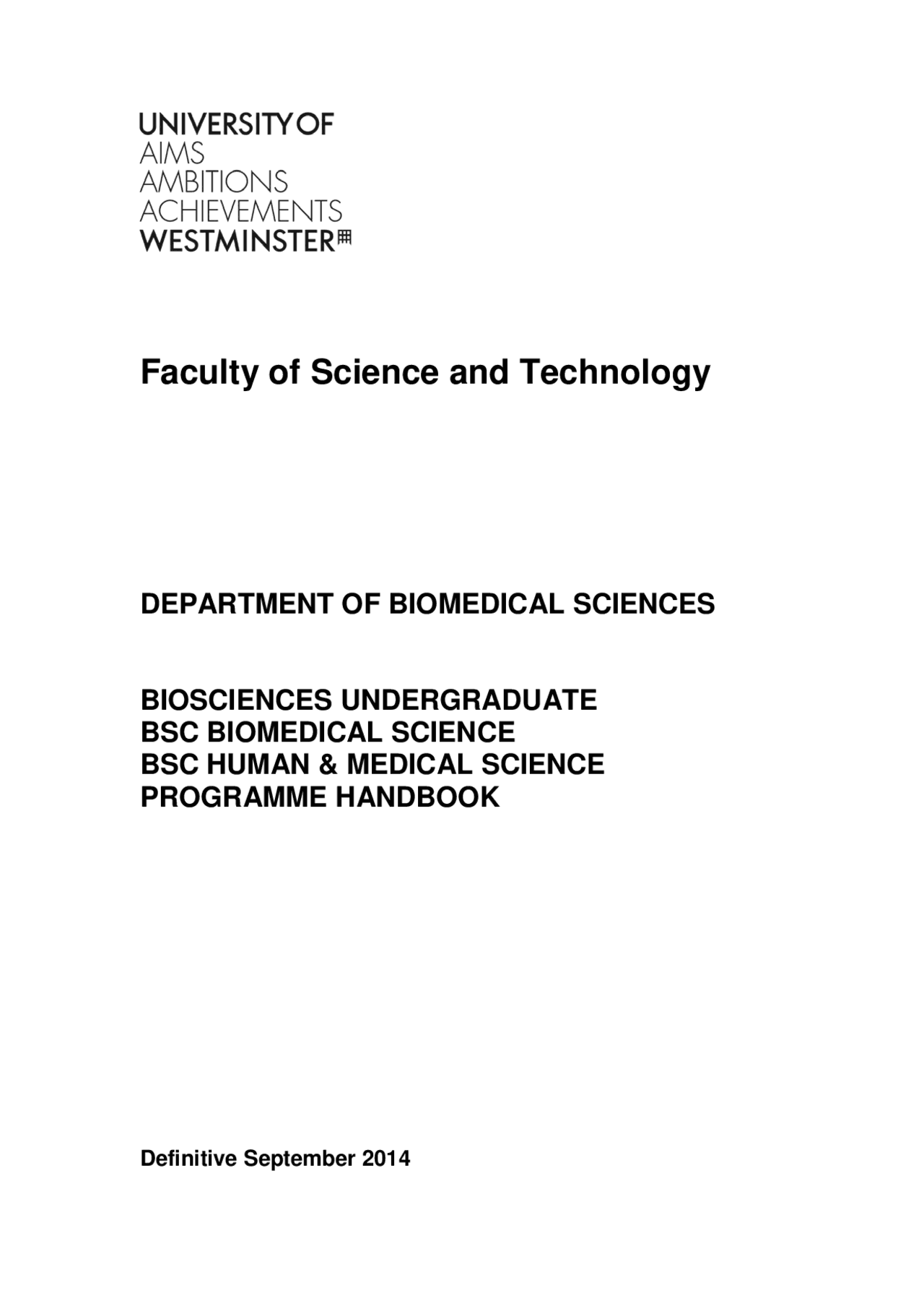 Faculty Of Science And Technology Exercises Technology Docsity