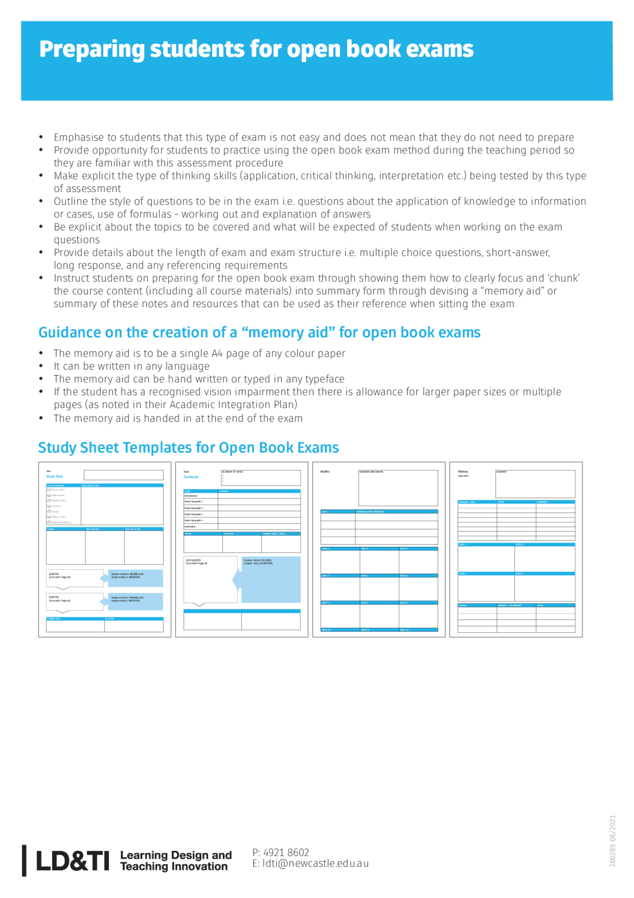 Preparing students for open book exams | Monografías, Ensayos Historia ...