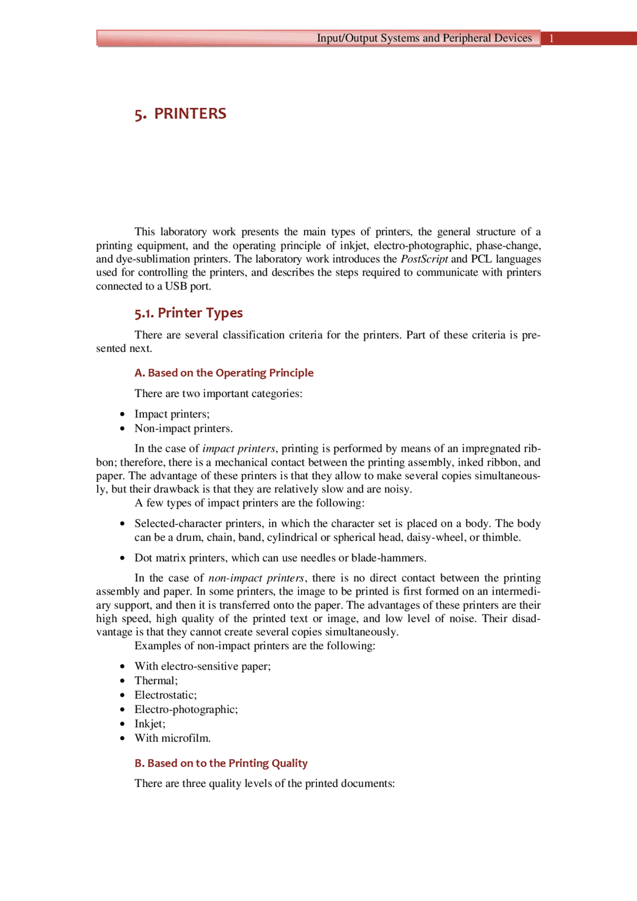 5 Printers Slides Printing Docsity